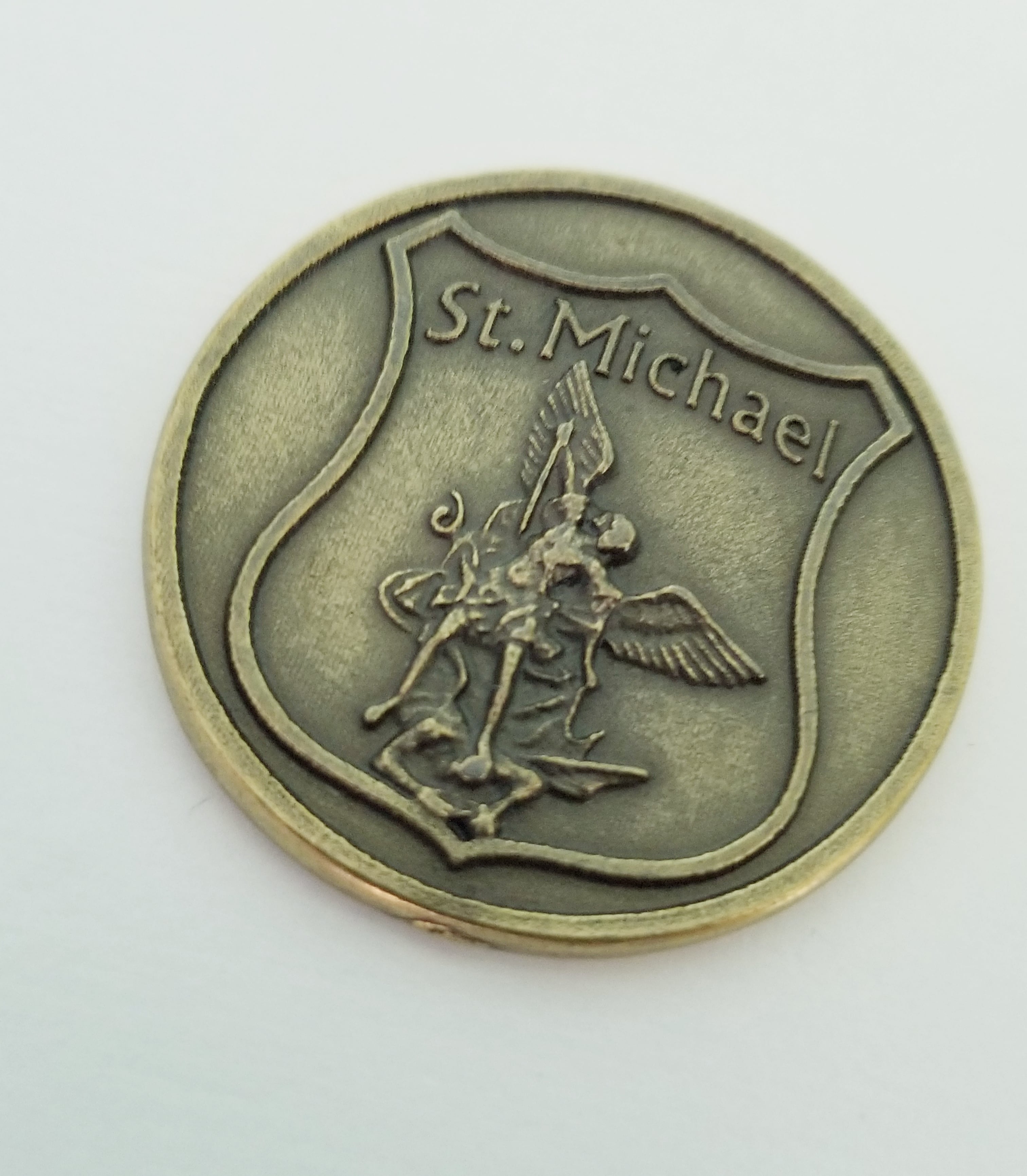 Saint Michael Protect Our Police Token Coin – Precious Blood Catholic